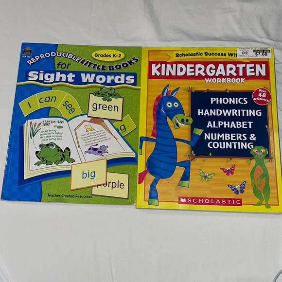 Scholastic | Toys | Two Books For K2 Sight Words And K Workbook By ...